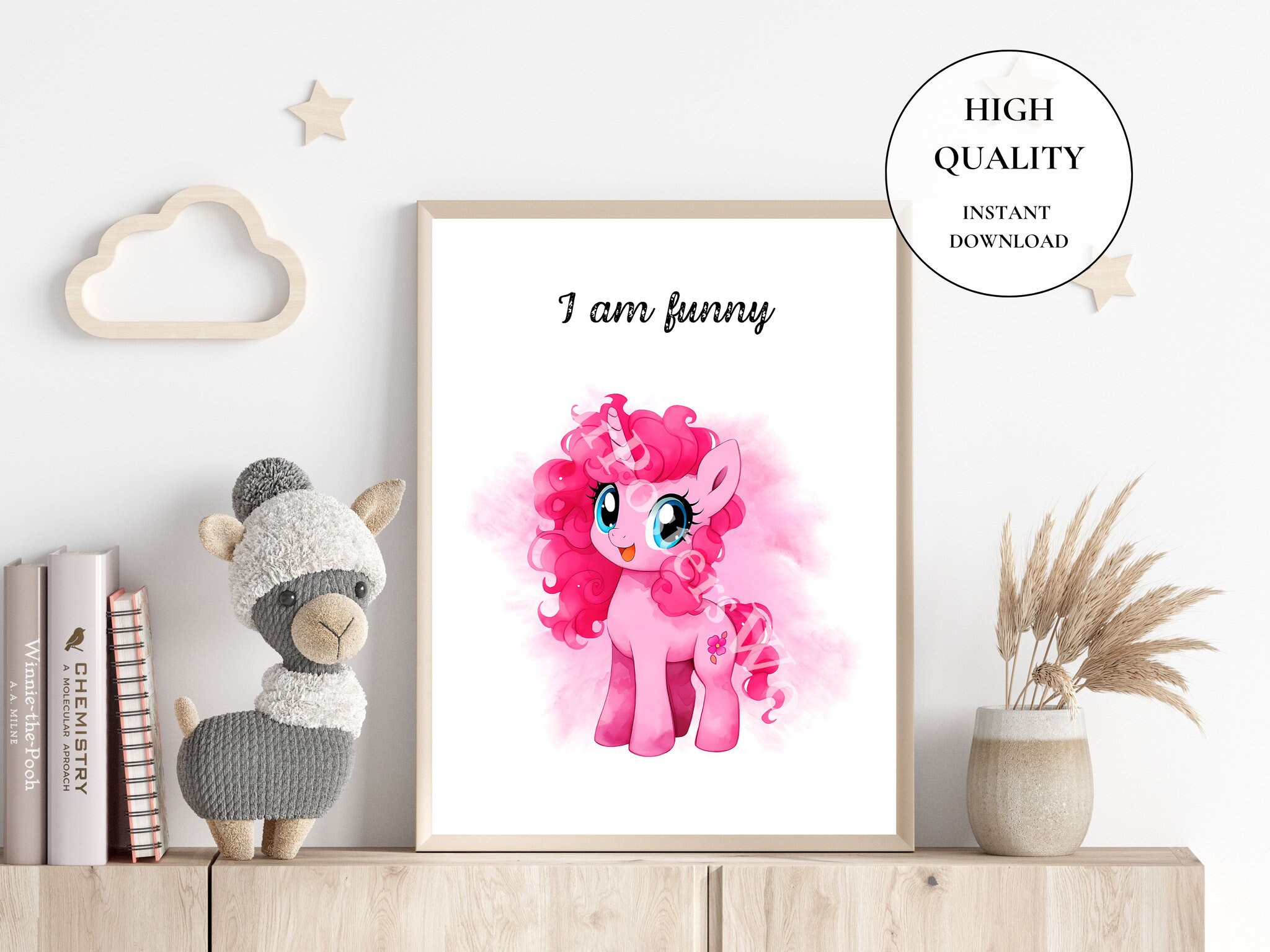 Little Pony Set of 6 Watercolor Prints Nursery Room Digital Decor ...
