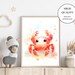 Under the Sea Animals Set of 6 - Cute Ocean Baby Animals - Watercolor ...