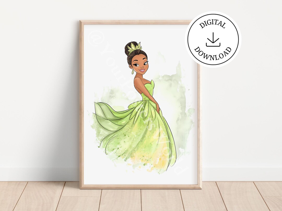 1 Frog Princess Poster, Printable Wall Decor - Princess Gift, Princess ...