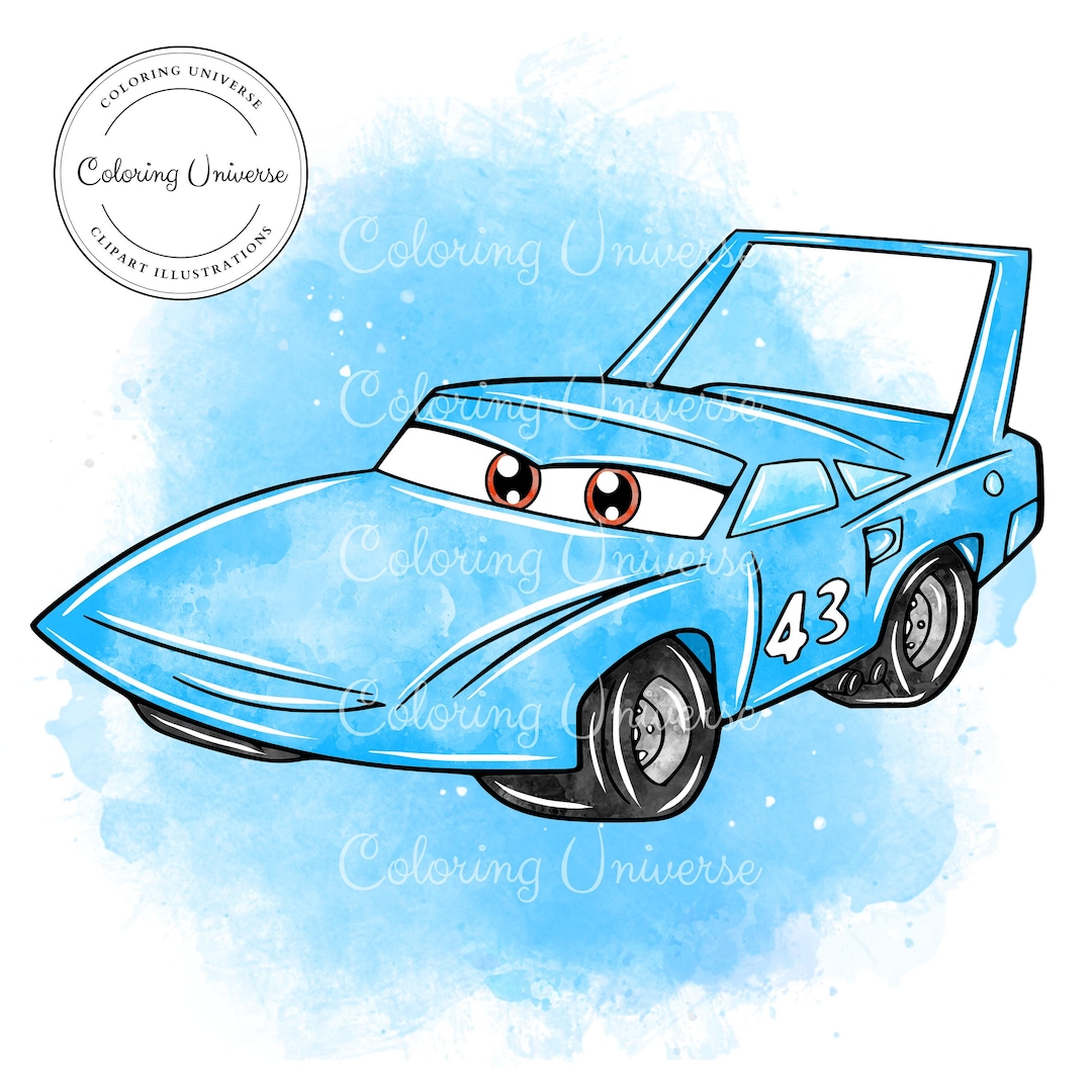 Cute Strip Weathers Cars Watercolor Clipart - Car Sublimation Bundle ...