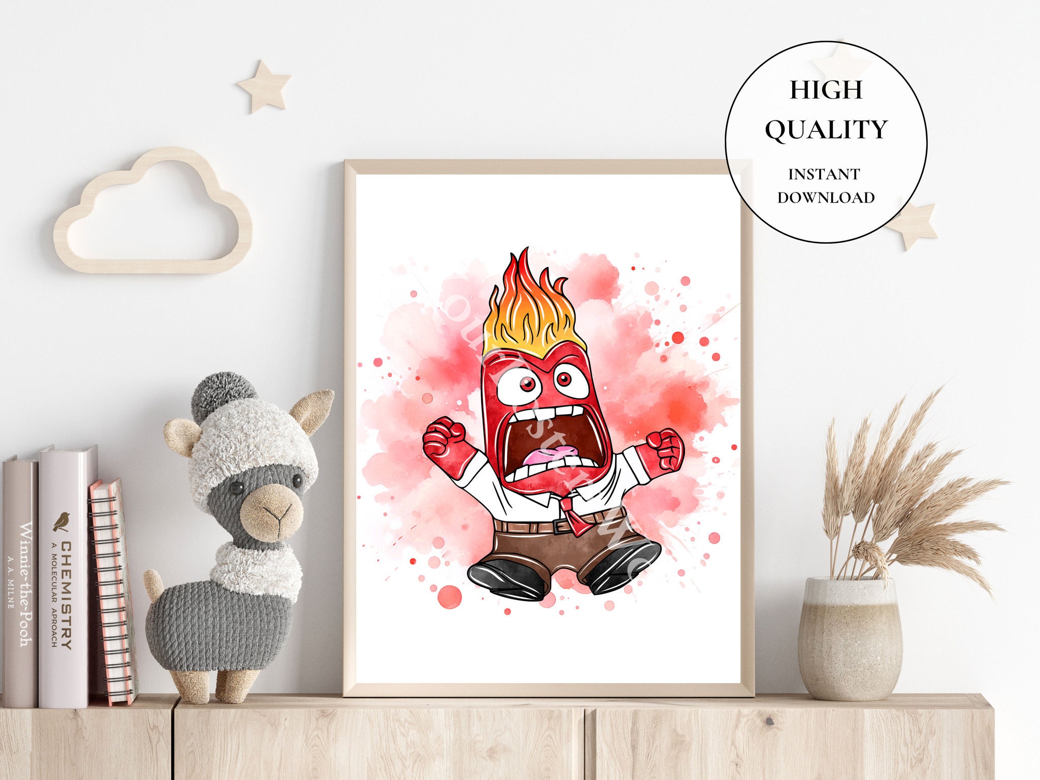 Inside Out 2 Characters, Nursery Room Printable Art Decor - Digital ...
