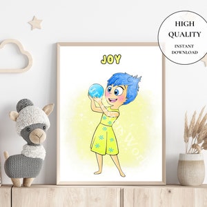 Inside Out Characters - Nursery Room Printable Art Decor - Digital ...