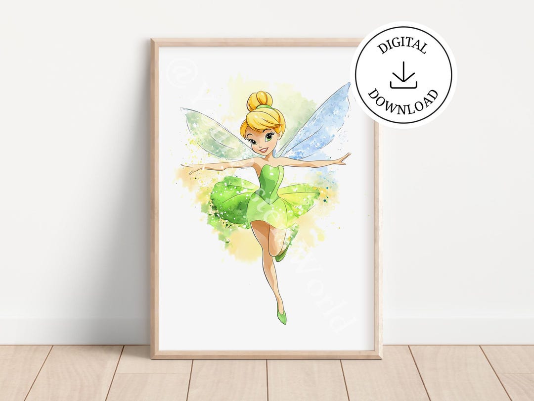 1 Tinkerbell Princess Poster, Printable Wall Decor - Princess Gift ...