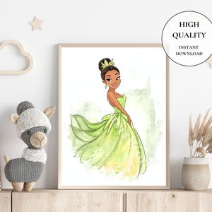 Princesses Set of 12 Posters - Printable Wall Art Decor - Girl Room ...
