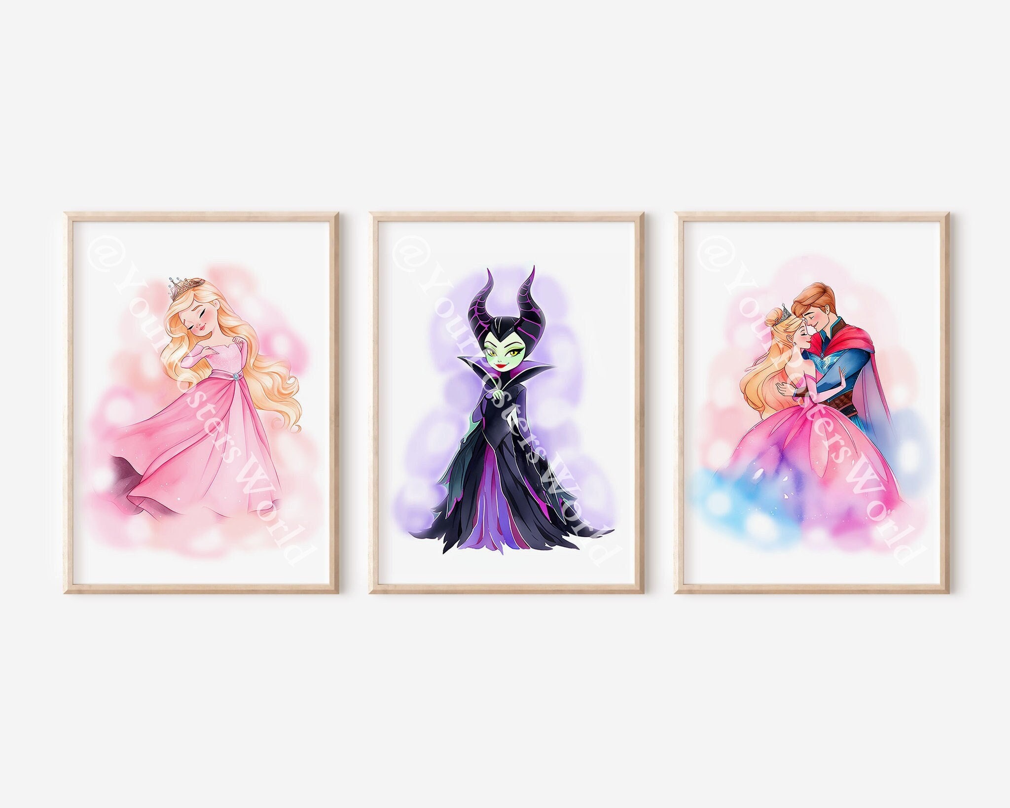 Maleficent Digital Poster Maleficent Print Nursery Room Wall Art Decor Maleficent Printable Art ...