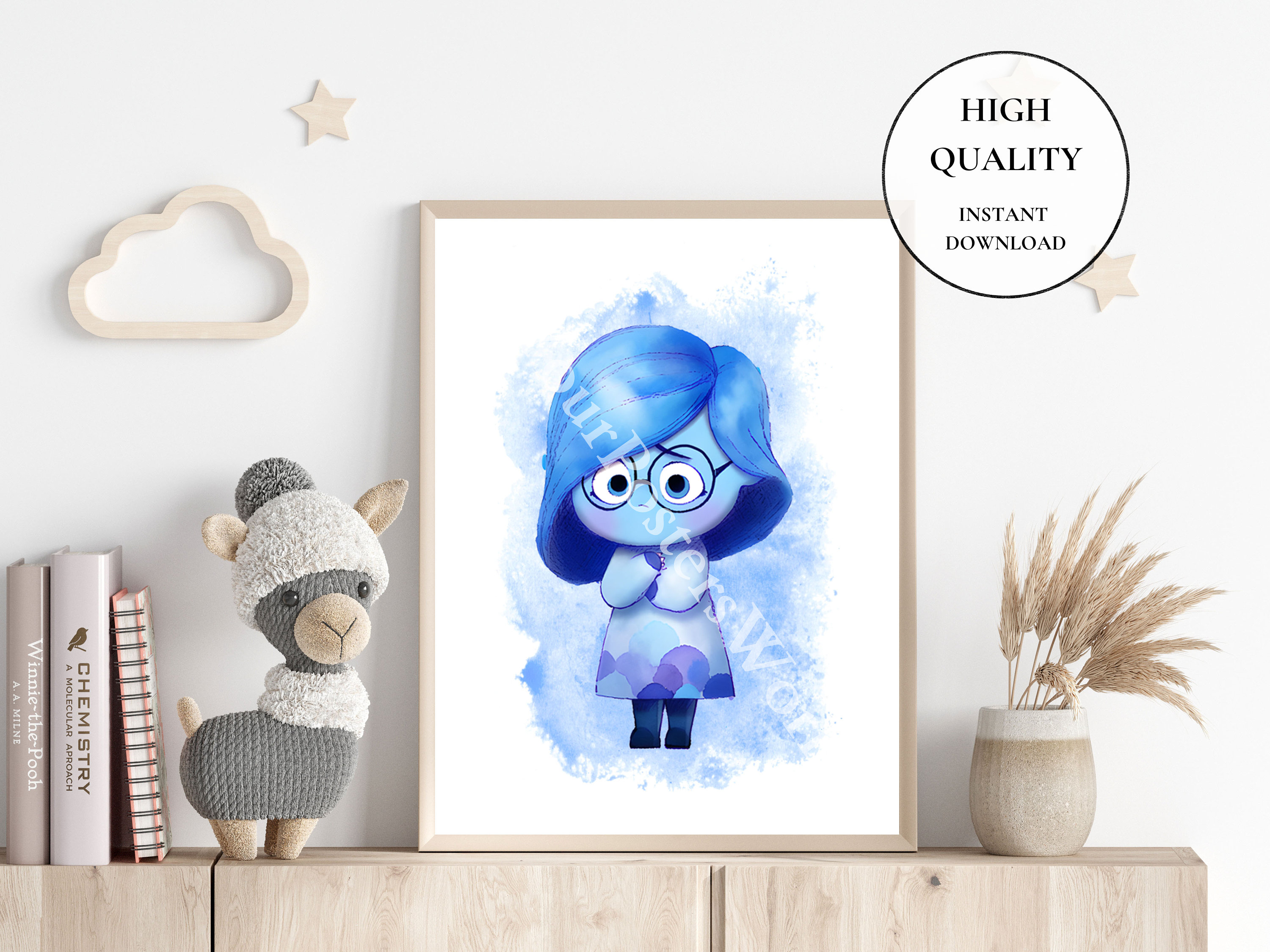 Inside Out Characters Gallery Wall - Nursery Room Printable Art Decor ...