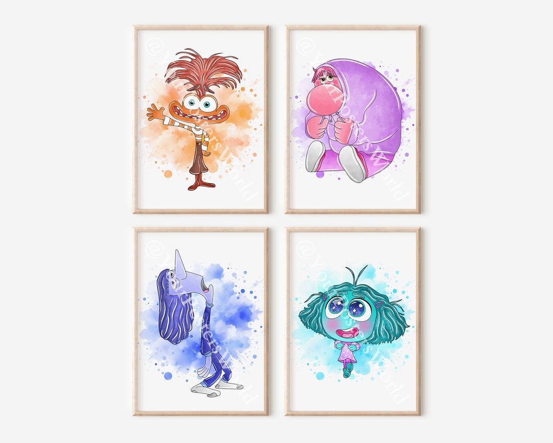 Inside Out 2 Characters - Nursery Room Printable Art Decor - Digital ...