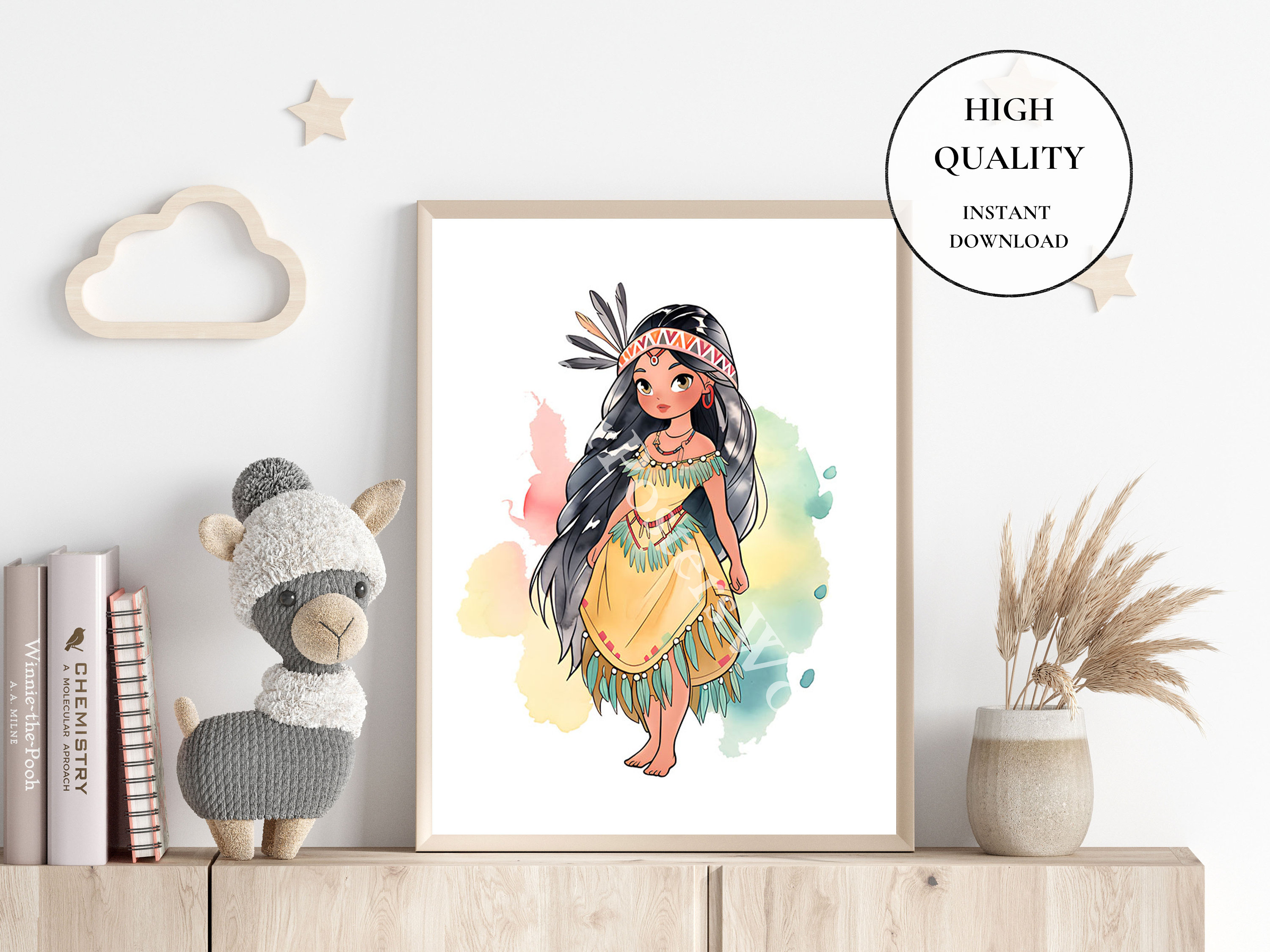 Princesses Set of 6 Posters | Printable Wall Art Decor | Girl Room ...