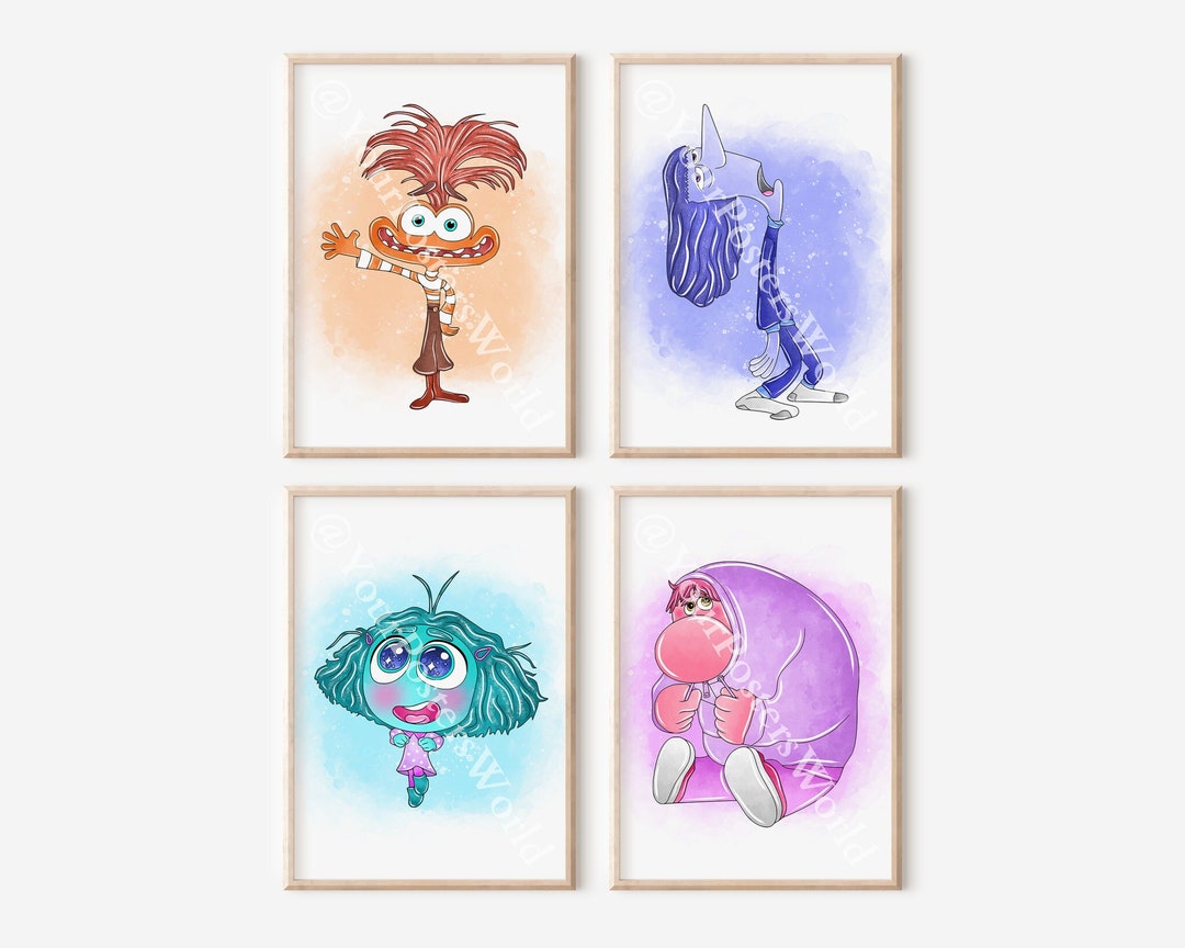 Inside Out 2 Characters - Nursery Room Printable Art Decor - Digital ...