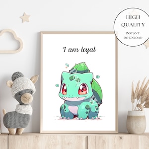 Cute Chibi Pokemons Posters Gen 1 Watercolor Pokemon Posters - Etsy