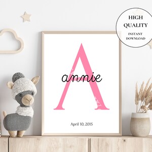 Personalized Bambi Posters - Nursery Room Watercolor Art Painting ...