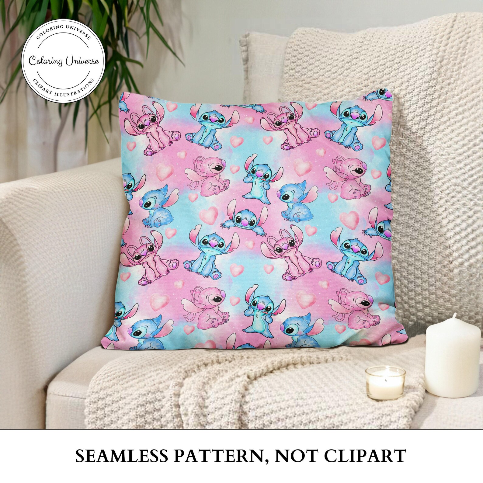 Lilo and Stitch Seamless Pattern - Stitch Sublimation File - Stitch ...