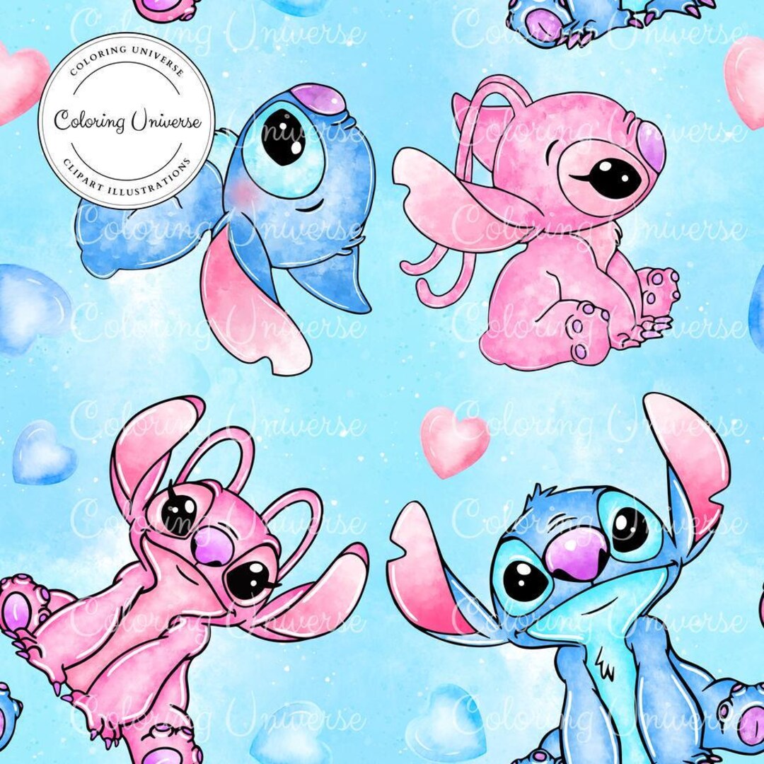 Lilo and Stitch Seamless Pattern - Stitch Sublimation File - Stitch ...