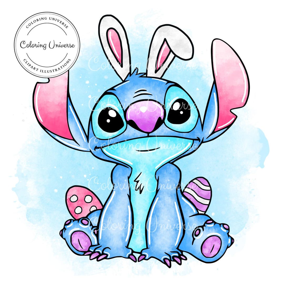 Cute Spring Time Stitch PNG Clipart - Lilo and Stitch Clipart ...