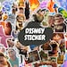 Disney Printable Stickers Png, 118 Disney Cartoon Sticker Png, Print ...