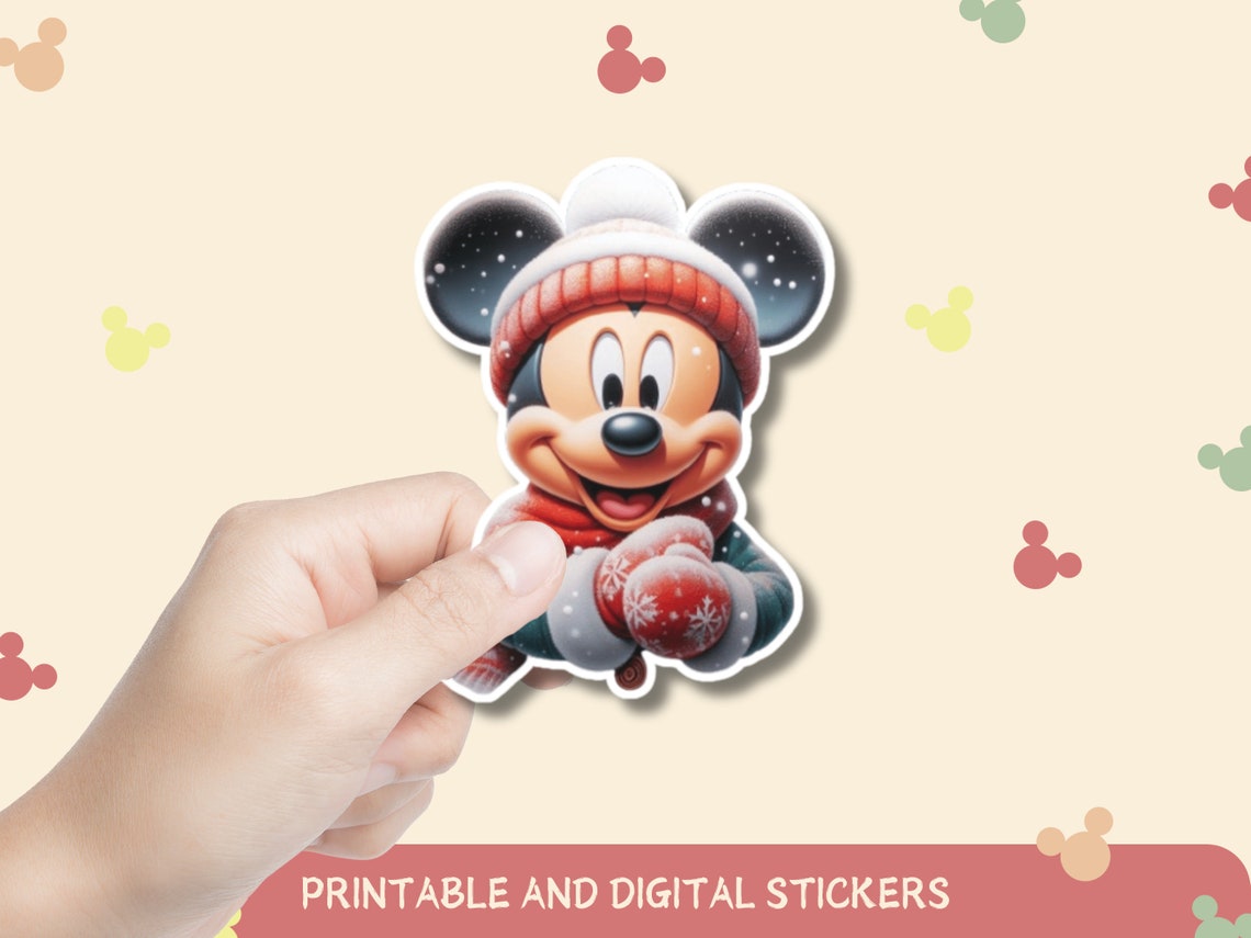 Mickey Mouse and Friends Printable Stickers PNG, 181 Mickey Mouse ...