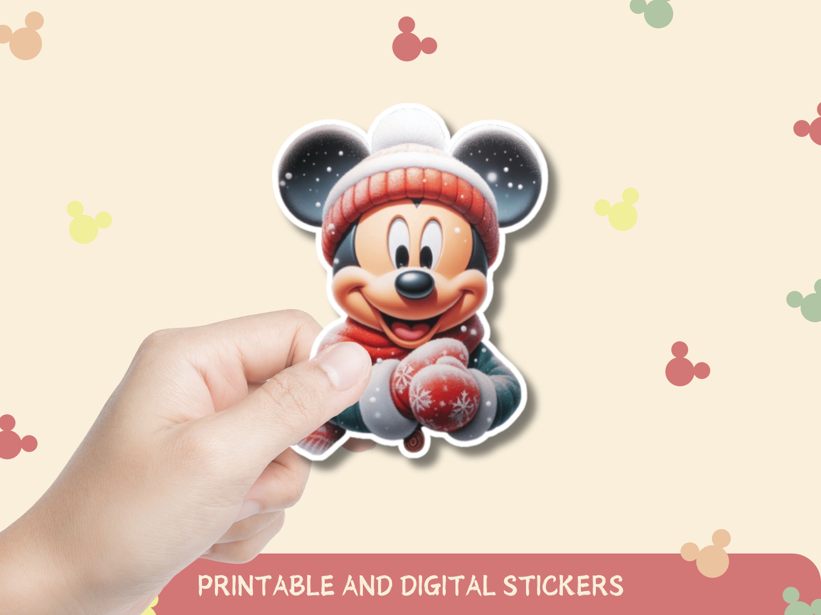 Mickey Mouse and Friends Printable Stickers PNG, 181 Mickey Mouse ...