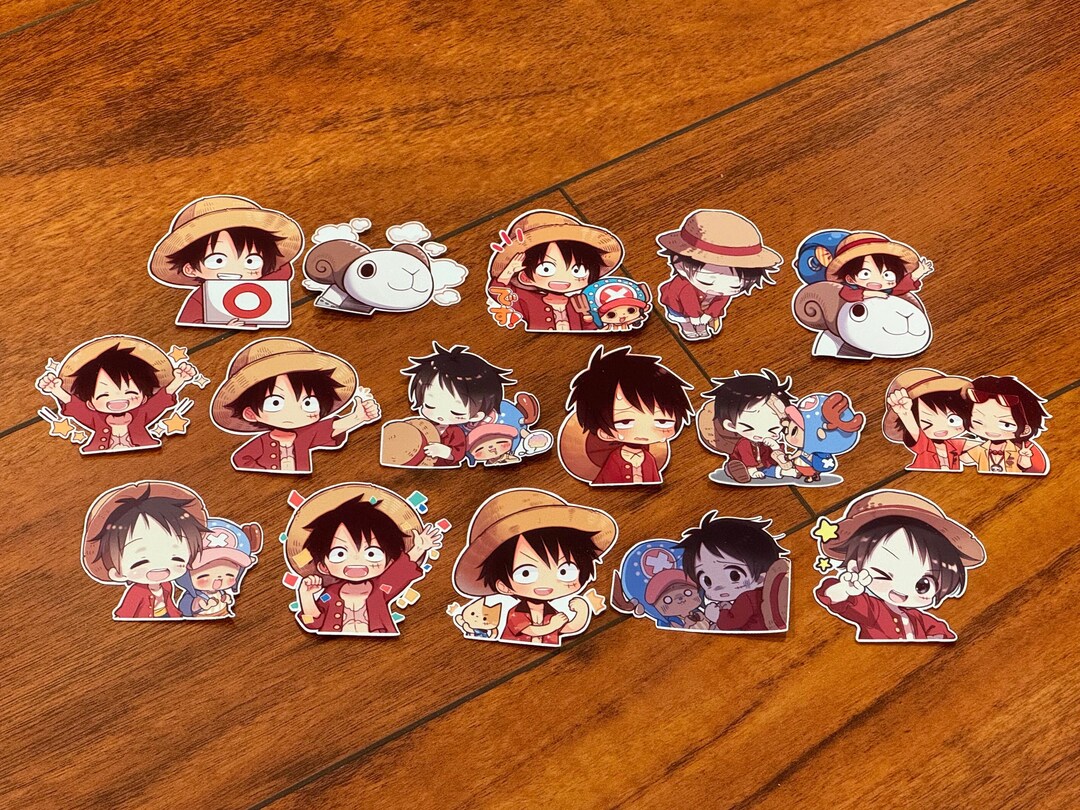 Custom OP Chibi Character Sticker Set 2” - Etsy