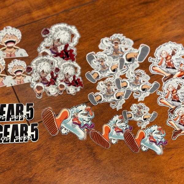 Gear 5 Luffy Sticker - Etsy