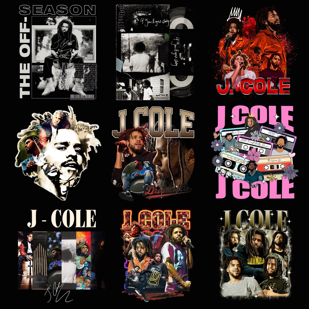 Bundle J. COLE Png, J. COLE T-shirt Design. PNG Digital Instant ...