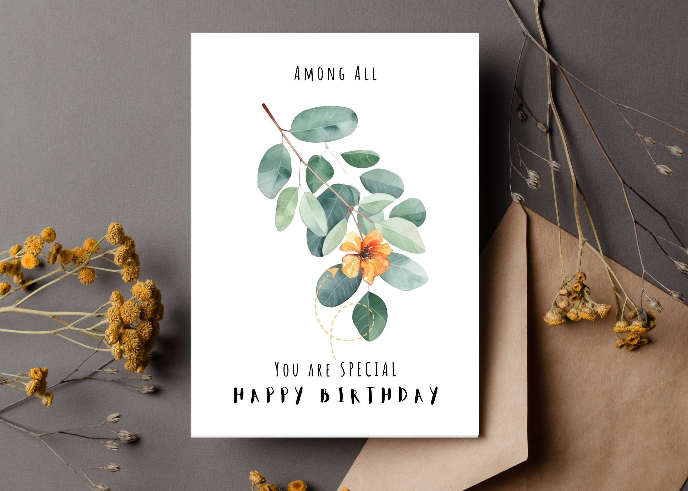 Special Happy Birthday Card for Special Ones-printable - Etsy