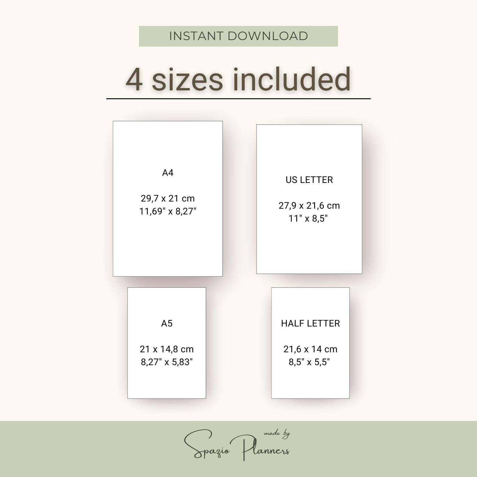 Modern Notes Pages PDF Printable Insert and Digital Pdf Fillable on ...