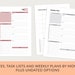 Yearly Printable Planner Bundle, Monthly, Weekly, Daily Pages, Colorful ...