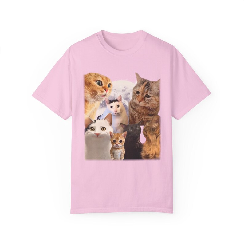 Funny Cat Faces T-shirt Hilarious Cat Expressions Meme Tee Cute Kitty ...