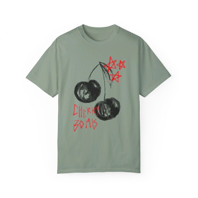 Cherry Bomb T-shirt, Punk Rock Graphic Tee, Edgy Cherry, Retro Music ...