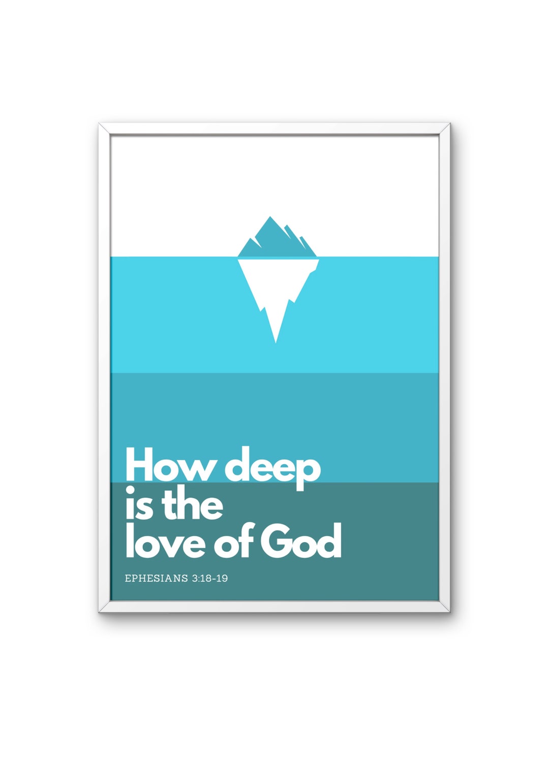 How Deep is the Love of God Ephesians 3 18:19 DIGITAL PRINT Wall Art ...