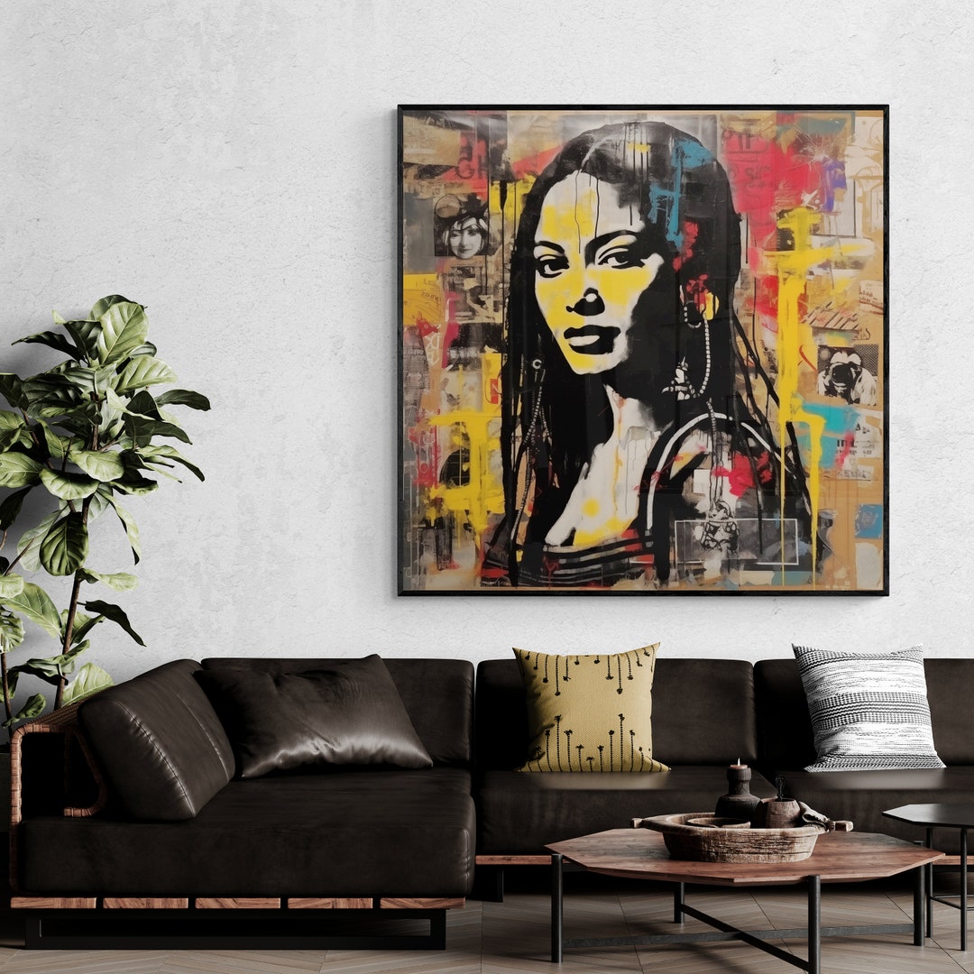 Gioconda Urban Art: Downloadable Digital Canvas, Mona Lisa Inspired ...
