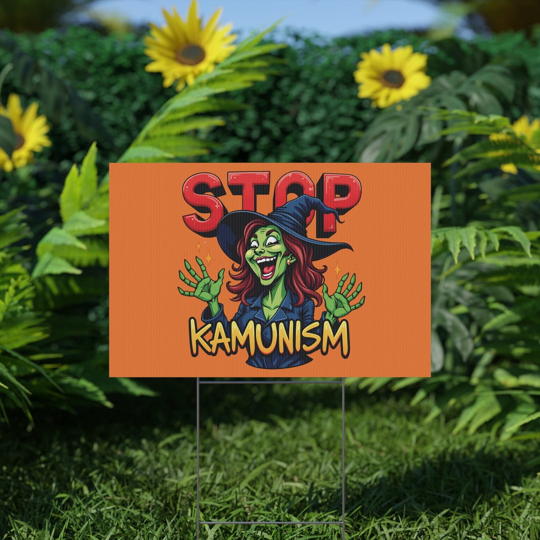 Stop Kamunism Funny Anti Kamala Harris Yard Sign for Garden Lawn, Funny ...