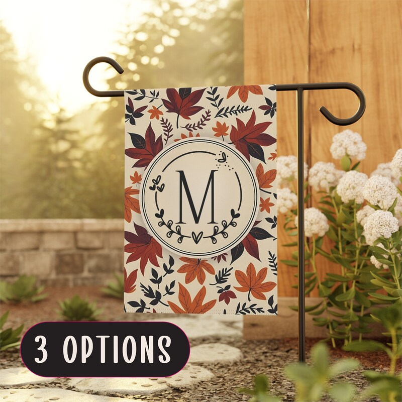 Monogram Garden Flag - Etsy