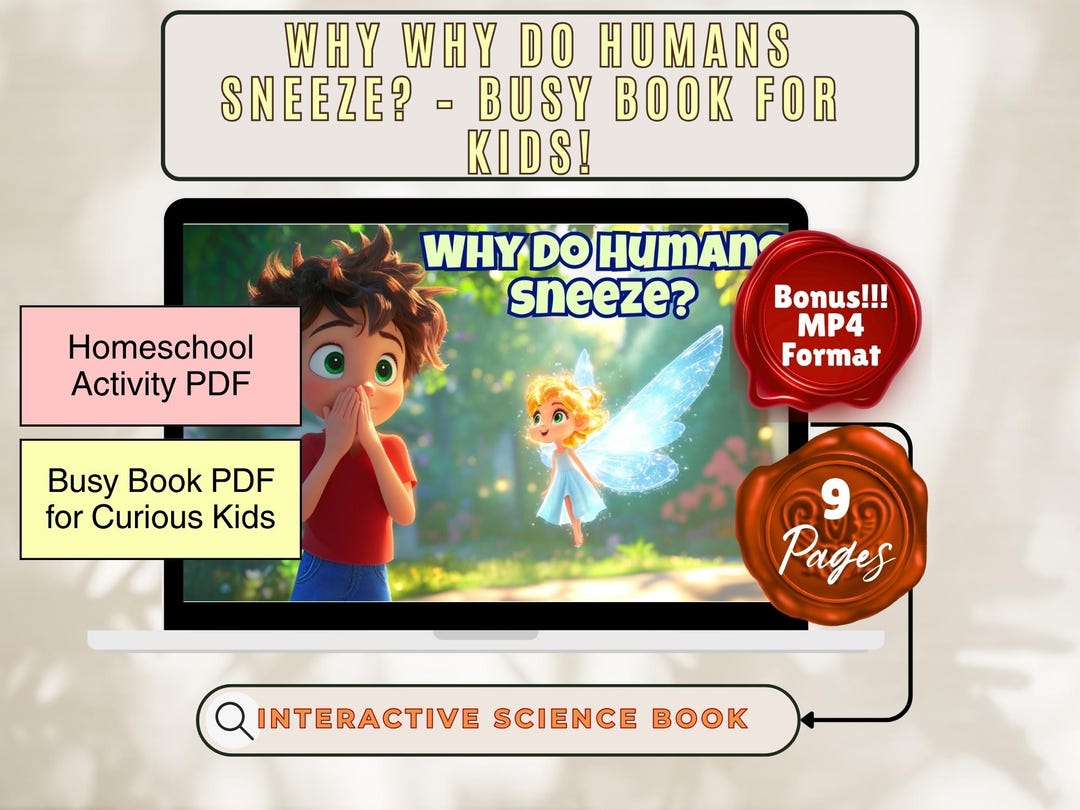Why Do Humans Sneeze? | STEM Busy Book PDF for Kids | Activity Fun and ...