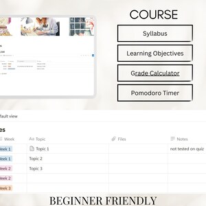 Notion Minimalist Student Planner, Notion Life Planner All in One Notion Template Dashboard ...