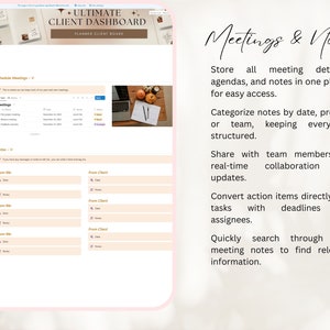 Client Dashboard Notion Template,notion Client Portal Notion Template ...