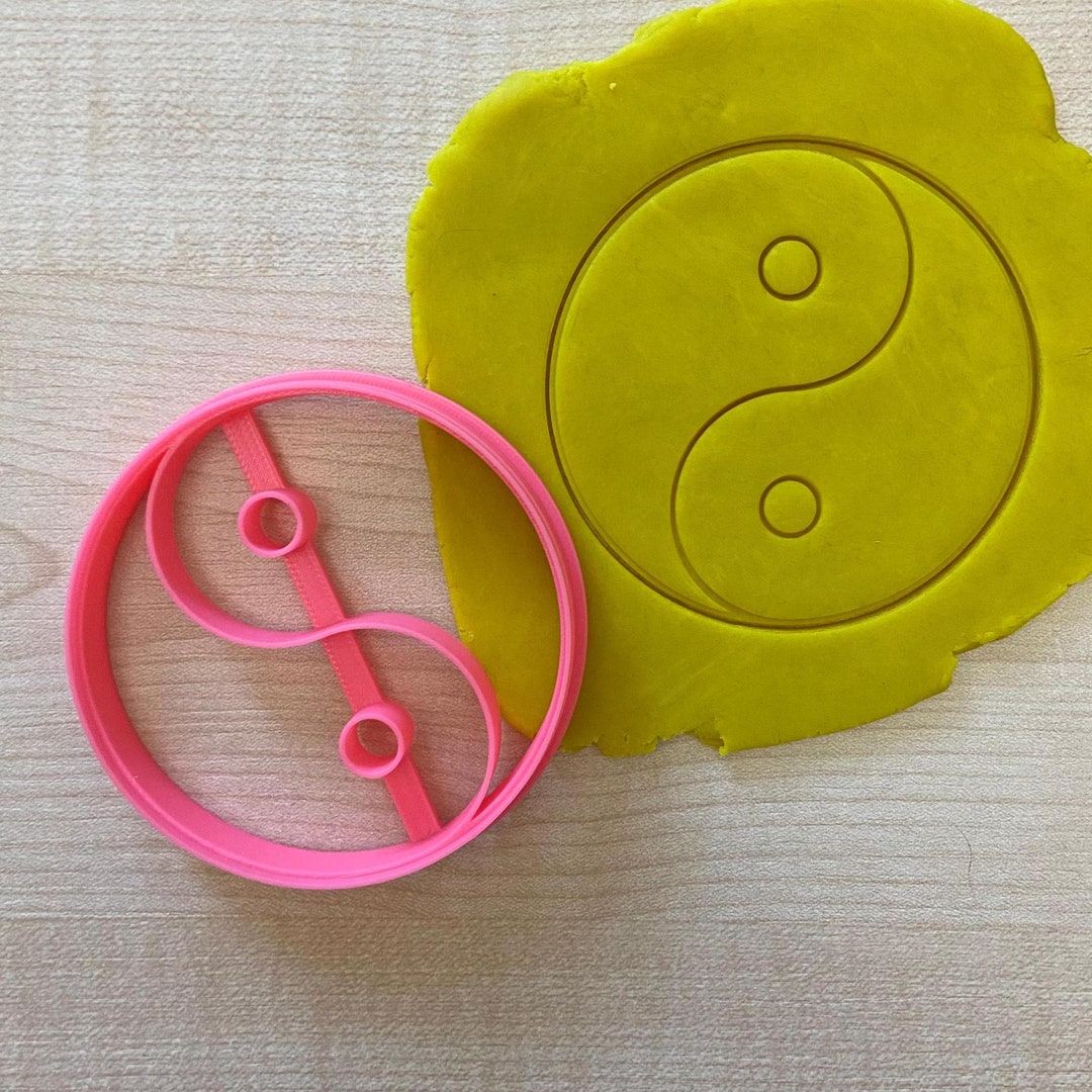 Yin Yang Cookie Cutter, Yin & Yang Biscuit Stamp, Spiritual Yoga Symbol ...