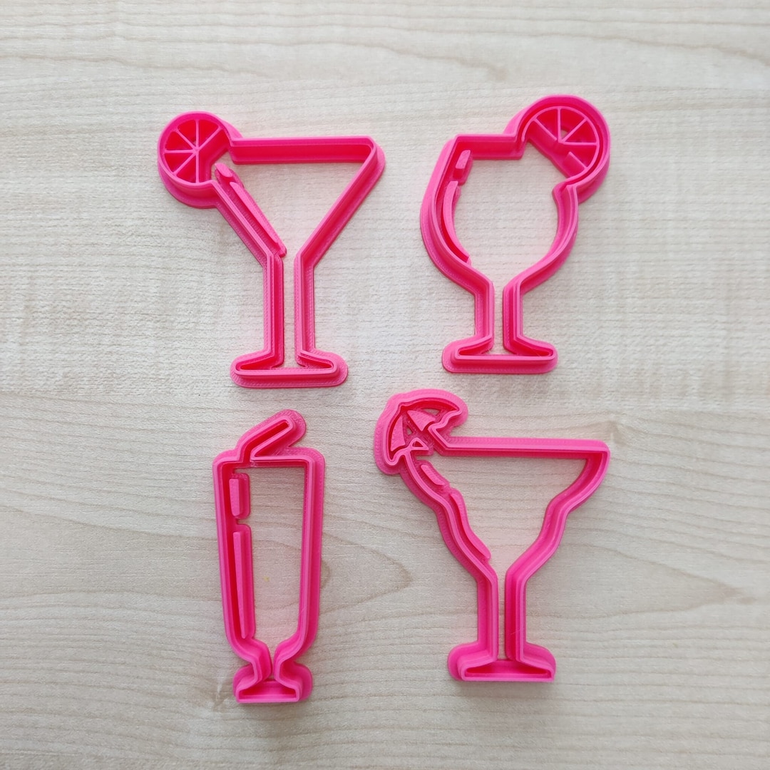 Cocktail Glass Cookie Cutter Set - Etsy