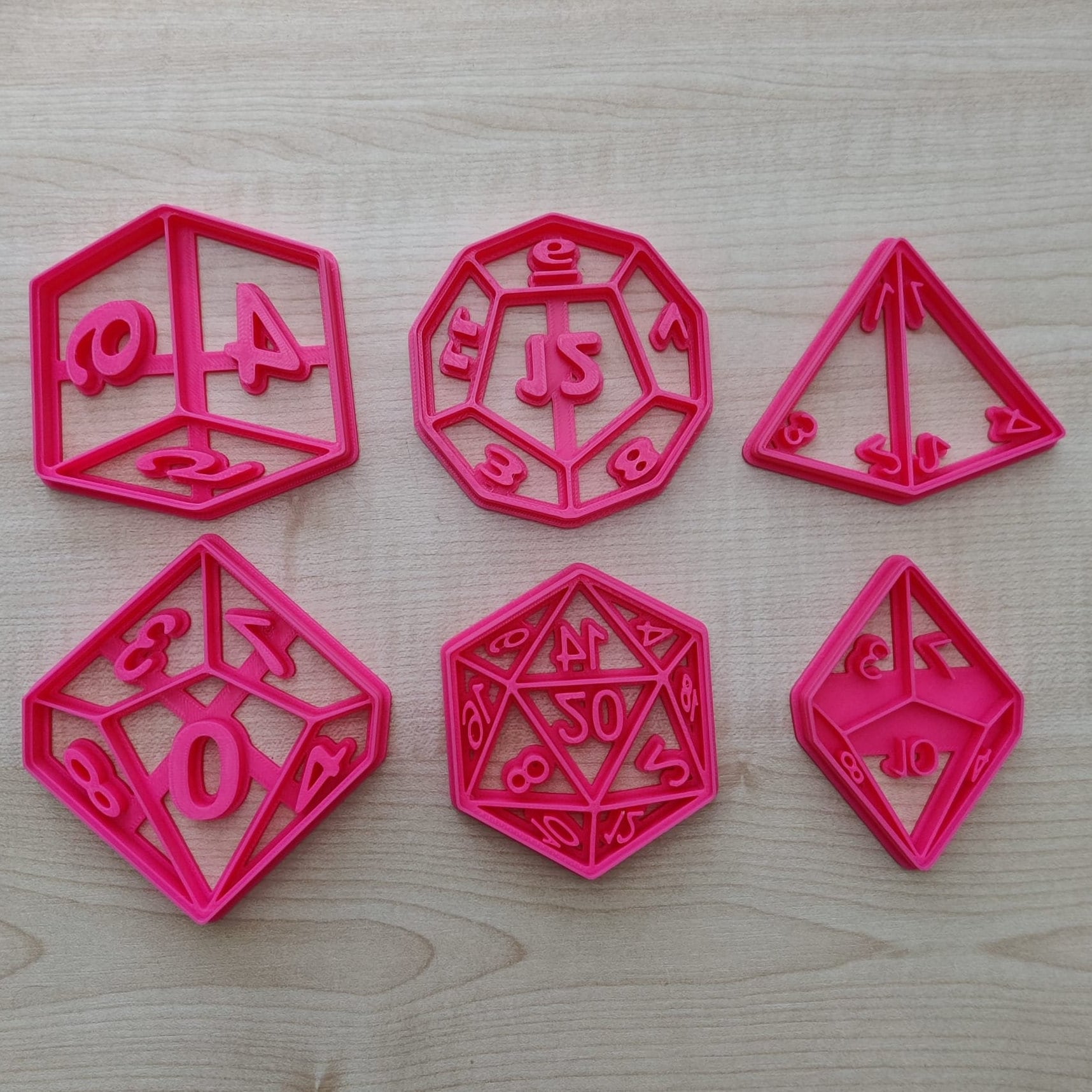 Dice Set of RPG Dnd & Dungeons and Dragons Cookie Cutter Set - Etsy