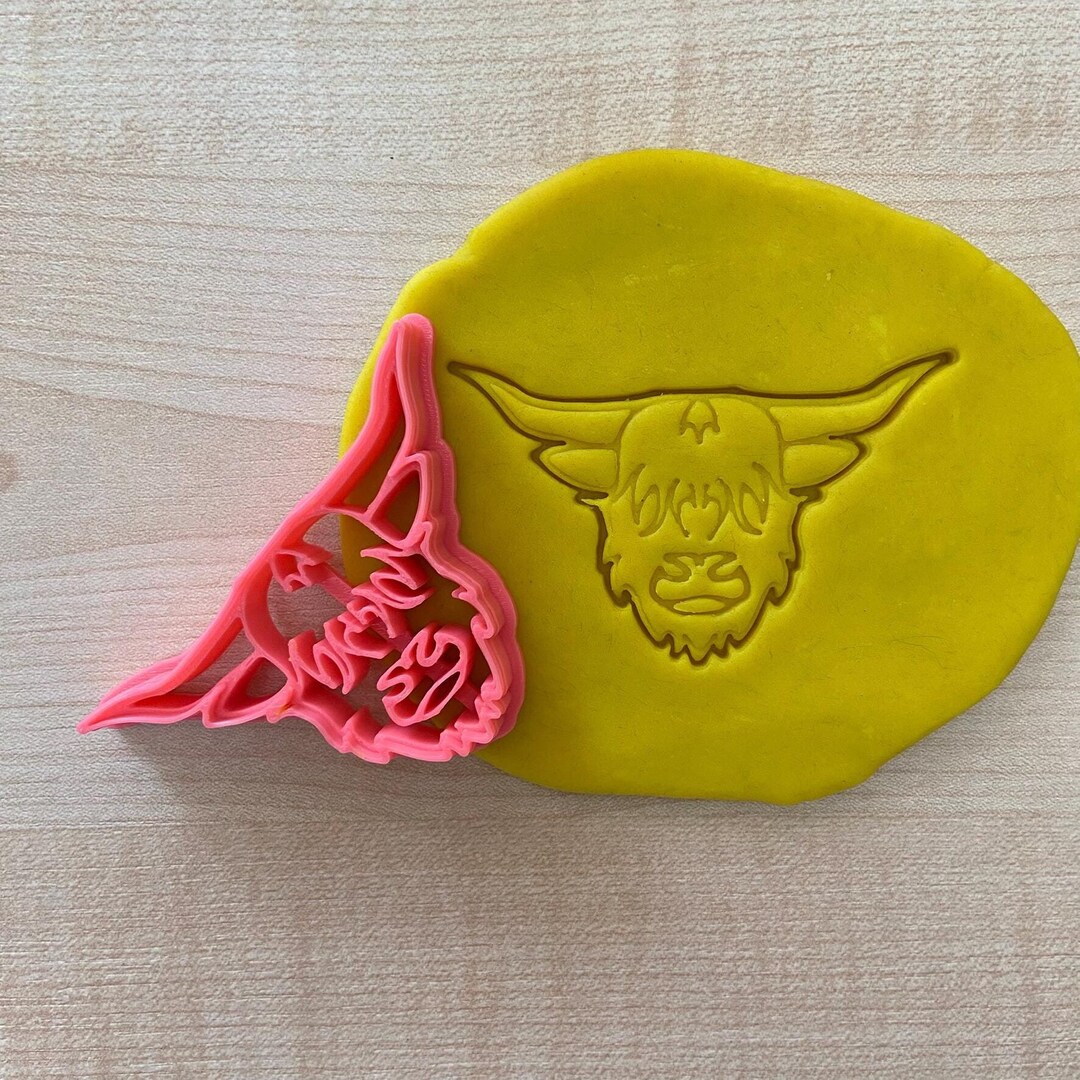 Highland Cow Cookie Cutter, Farm Animals Themed Party, Scottish ...