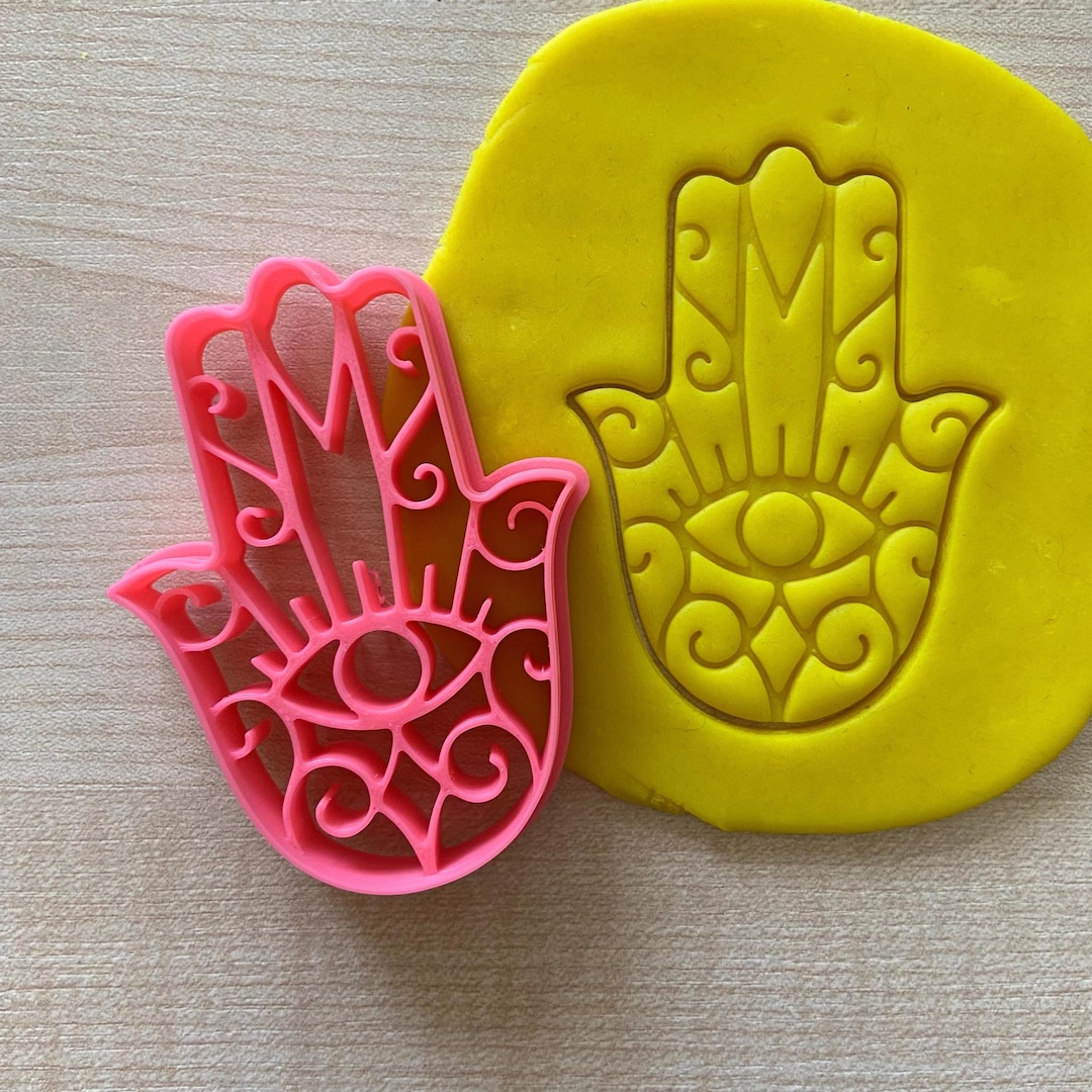 The Hamsa Hand Cookie Cutter, Hand of Fatima Biscuit Cutter, Hand of ...