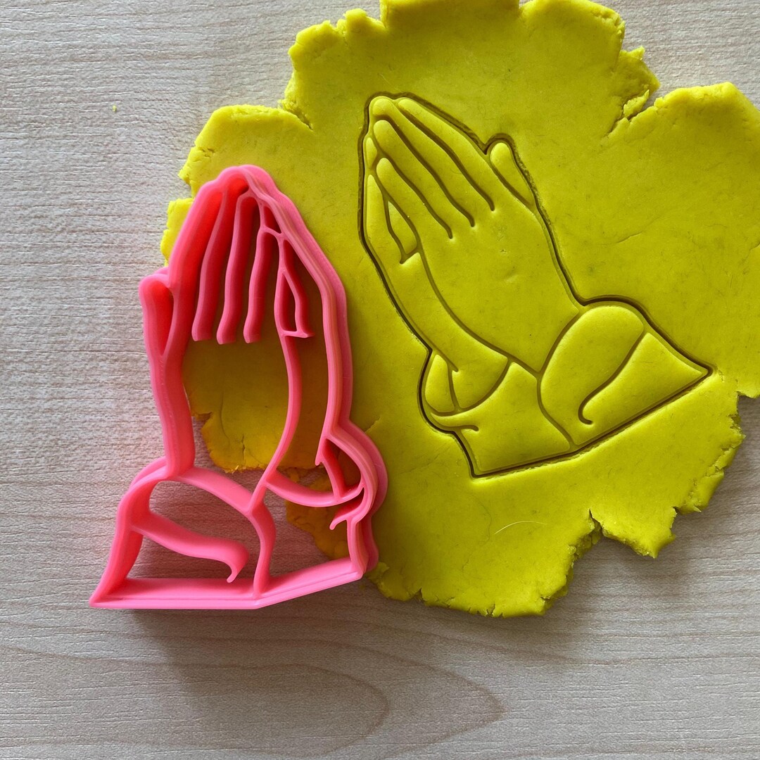 Praying Hand Sign Cookie Cutter, Jesus Hands Biscuit Cutter, Prayer ...
