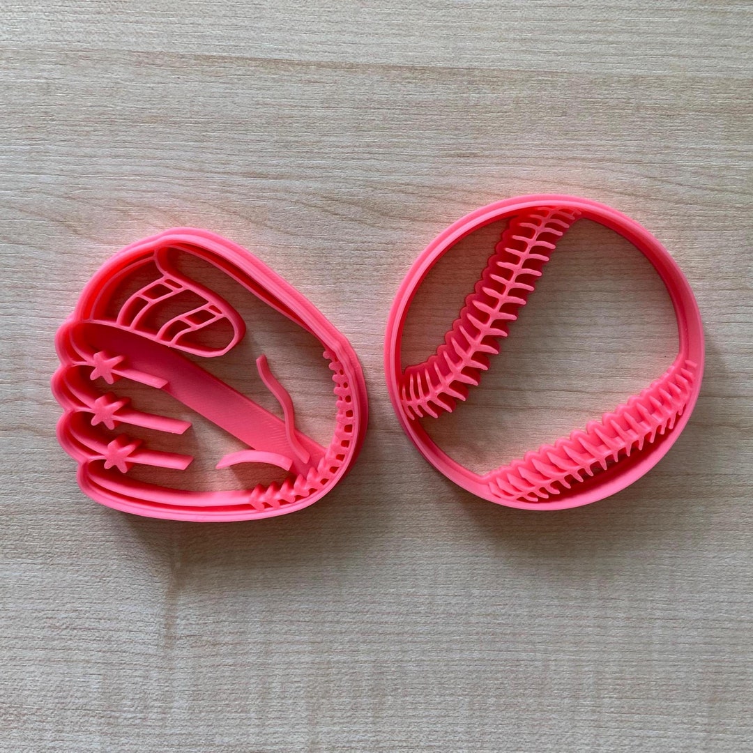 Baseball Cookie Cutter Set- Glove and Ball, Sports-themed Biscuit ...