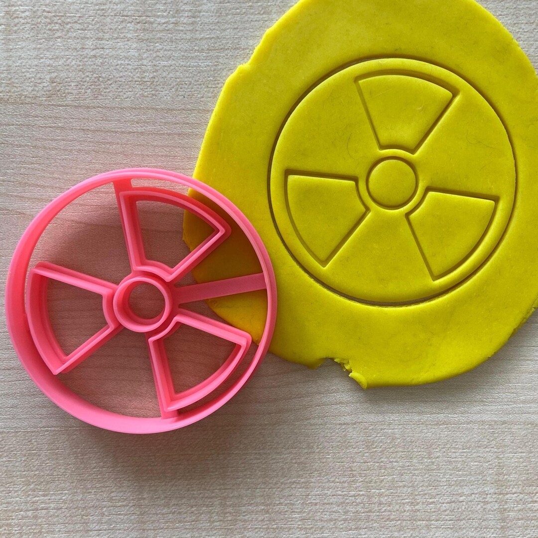 Radiation Warning Symbol Cookie Cutter, Hazard Symbol, Ionizing ...