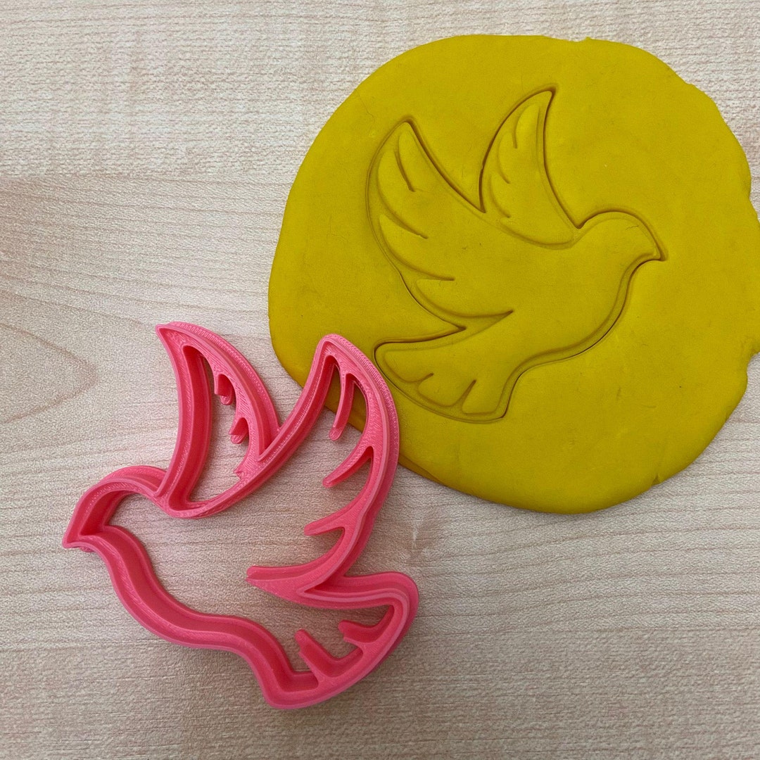 Dove Cookie Cutter, Peace Bird Fondant Dough Cutter, Dove Silhouette ...