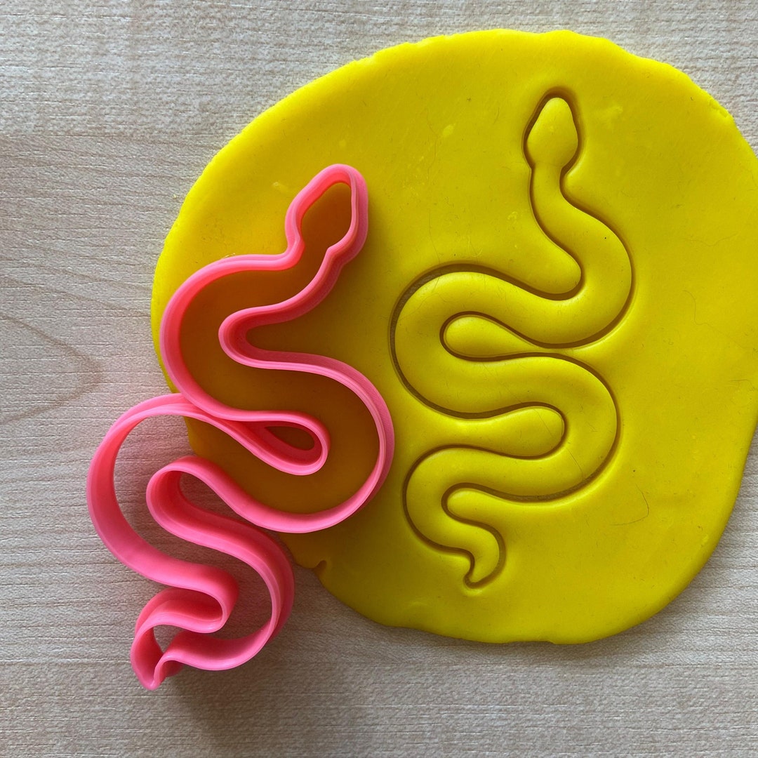 Snake Cookie Cutter, Snake Gifts, Fondant Clay Cutter, Reptile Birthday ...