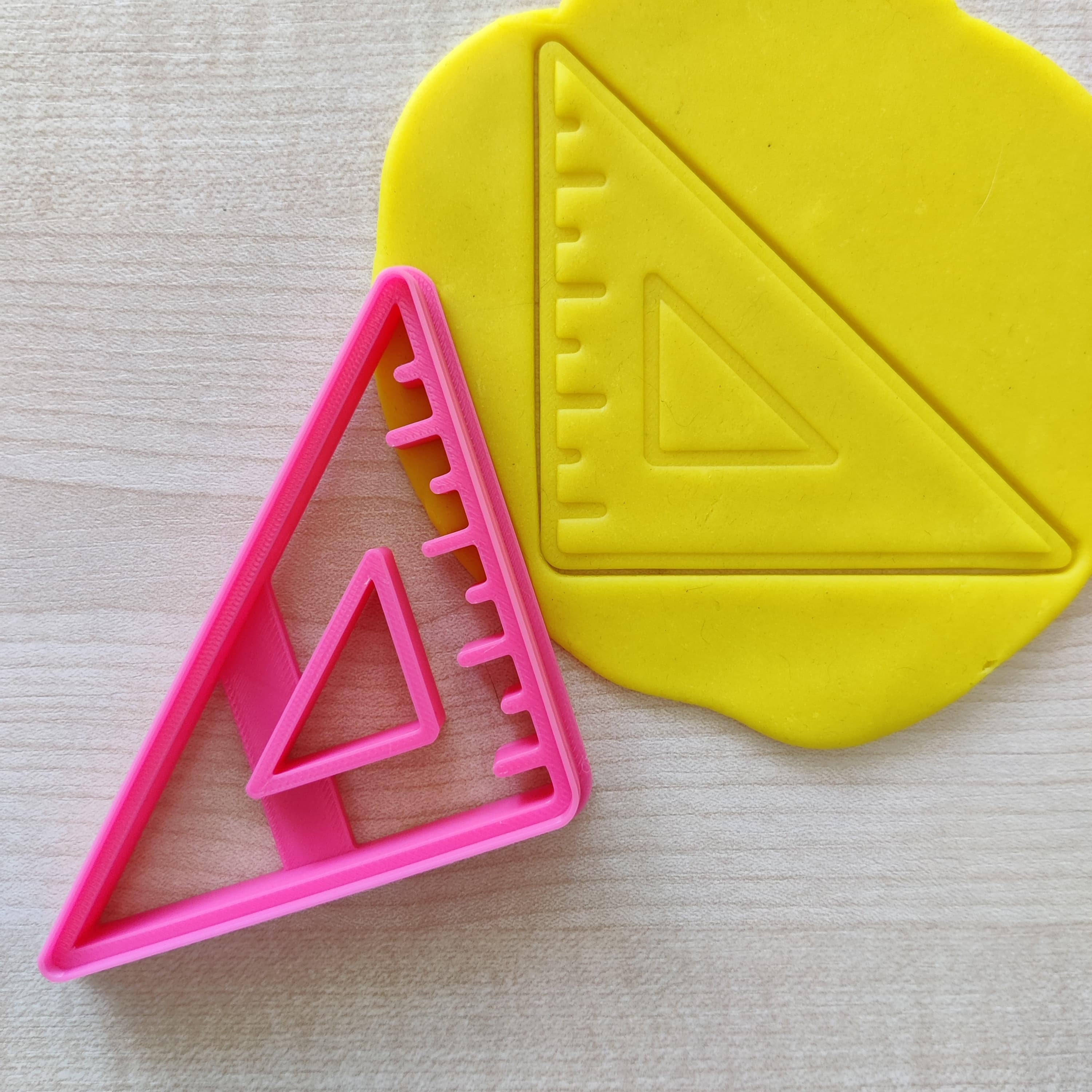 Simple Math Cookie Cutter Set- Minus, Infinity Sign, Triangle Ruler and ...