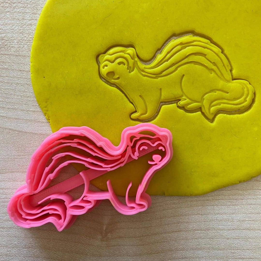 Cute Ferret Cookie Cutter, Weasel Cookies, Animal Lover Couple Birthday ...