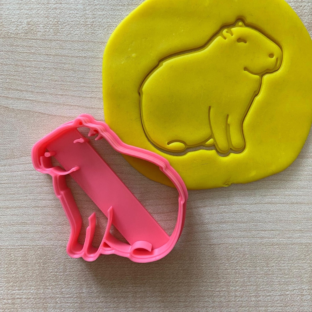 Capybara Cookie Cutter, Cute Capybara Gift, Funny Meme Cookie Cutter ...
