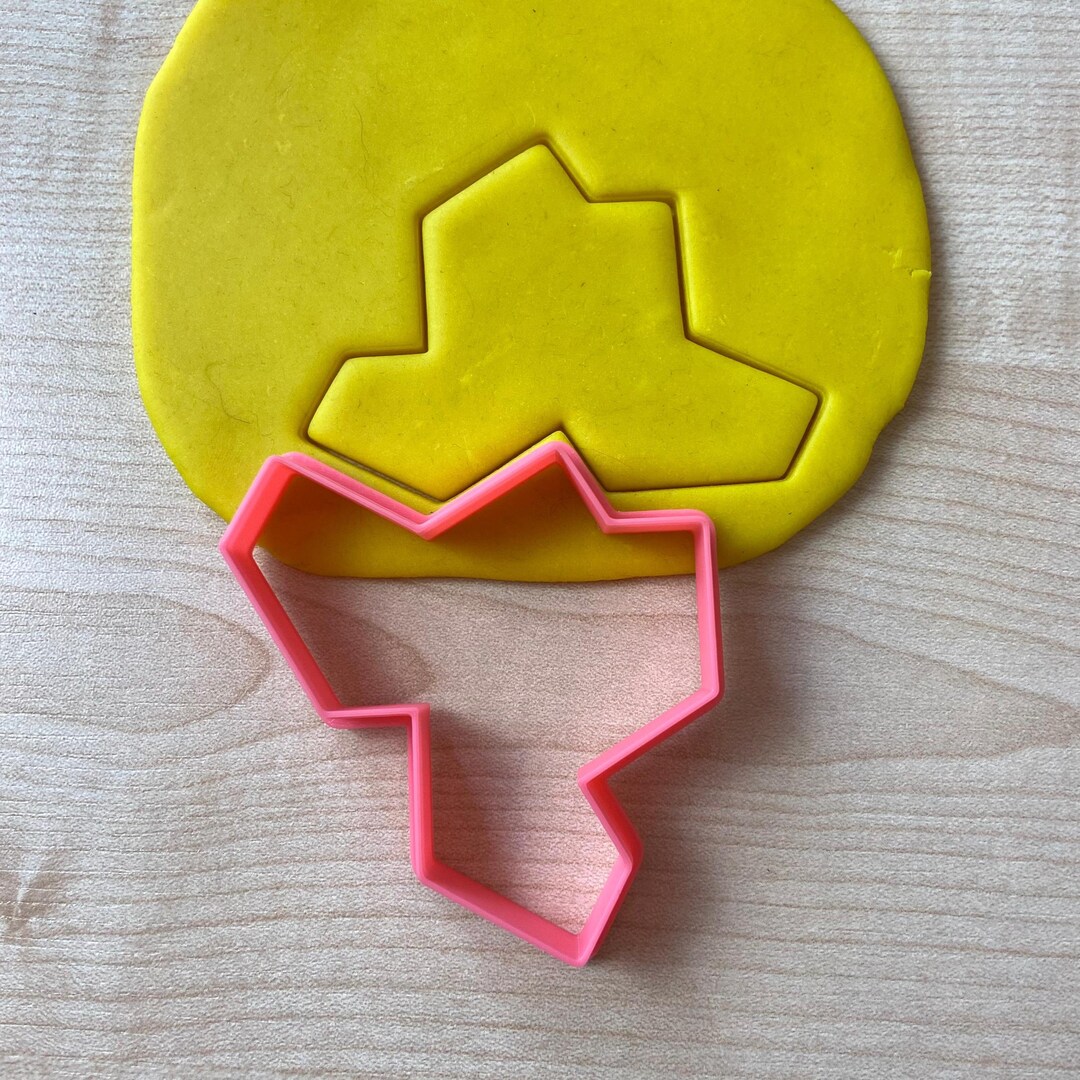 Einstein Tile Hat Cookie Cutter, Mosaic Effect Fondant Stamp, Aperiodic ...